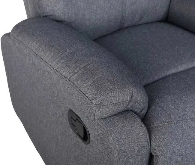 LuxuryForm DESIGN Televizní křeslo CARLOS s polohováním - šedé