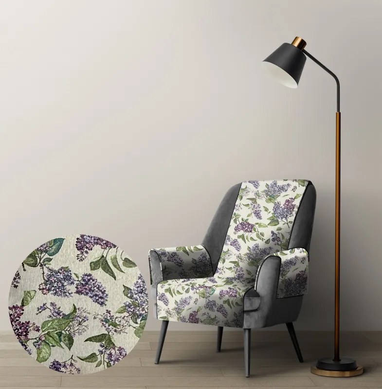 Ervi Gobelínový přehoz na křeslo - Šeříková elegance