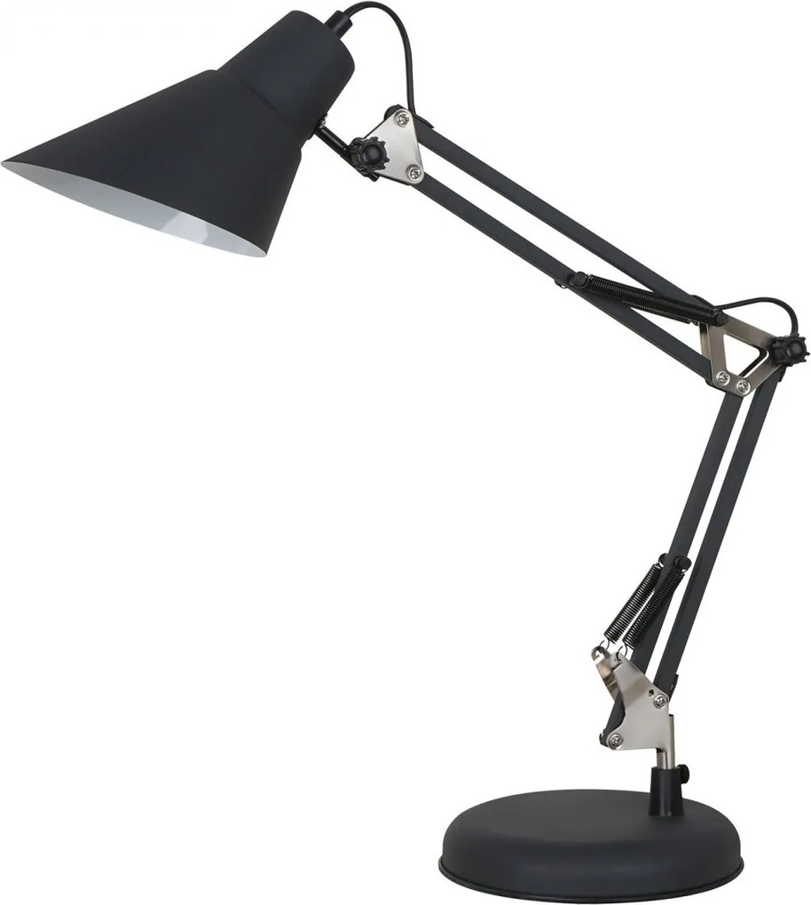 Italux MT-HN2041 BK+S.NICK stolní lampička Jason 1x60W|E27