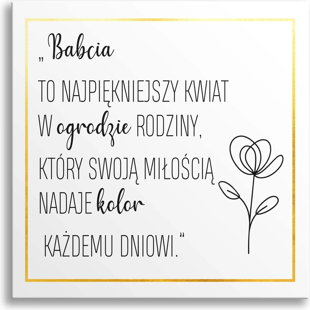 Krásný obraz na zeď Výjimečný Dárek k Dni babiček Narozeniny