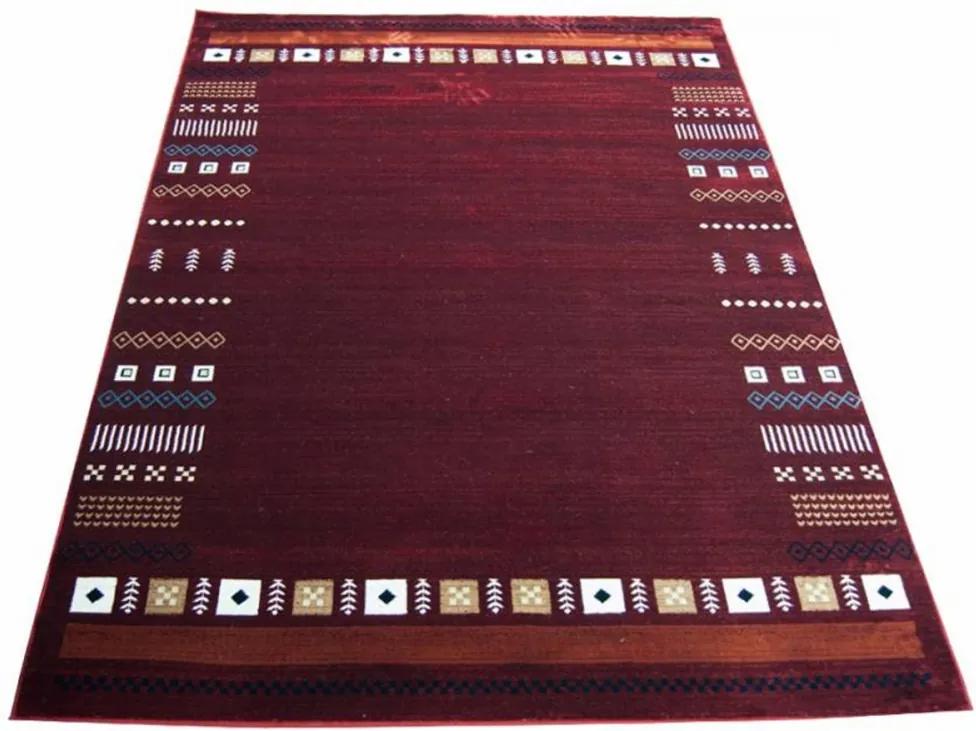 *Luxusní kusový koberec Gabbei červený, Velikosti 80x150cm