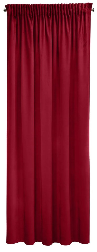 ZATEMŇOVACÍ ZÁVĚS NA PÁSCE PIERRE CARDIN SIBEL 140 X 270 CM BORDOVÁ