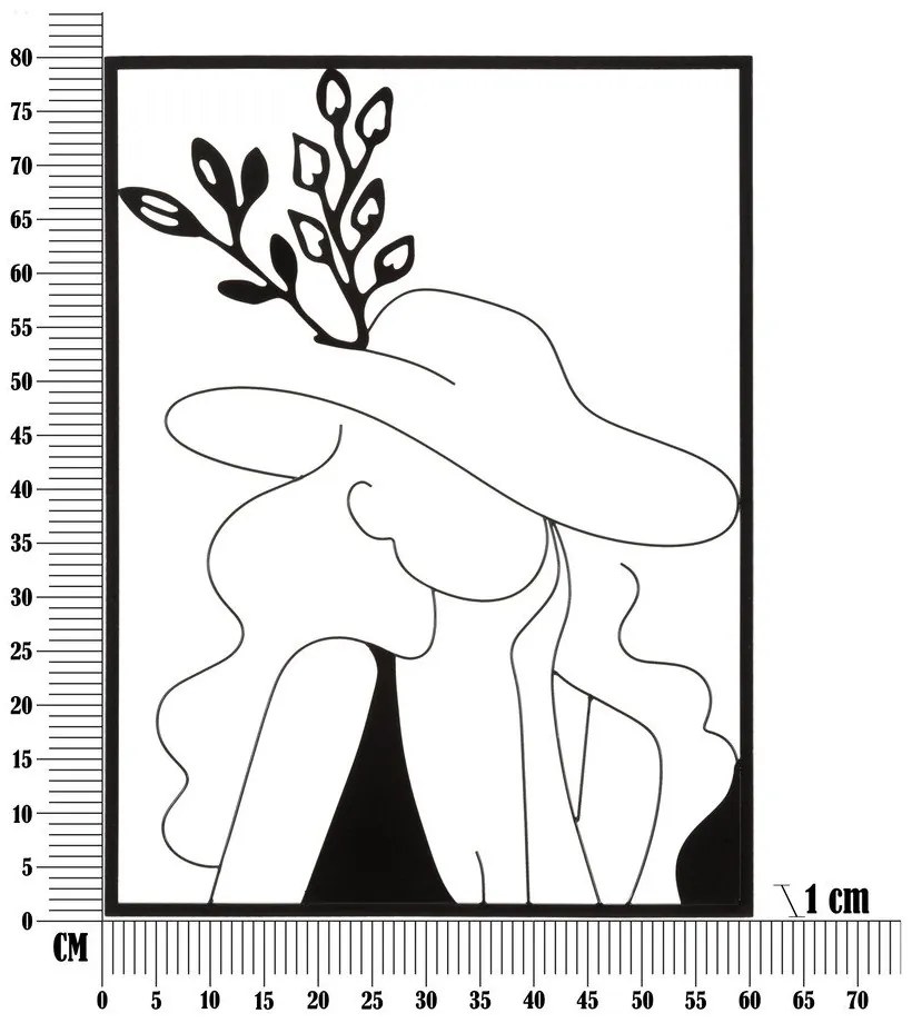 Kovová nástěnná dekorace 60x80 cm Elegant – Mauro Ferretti