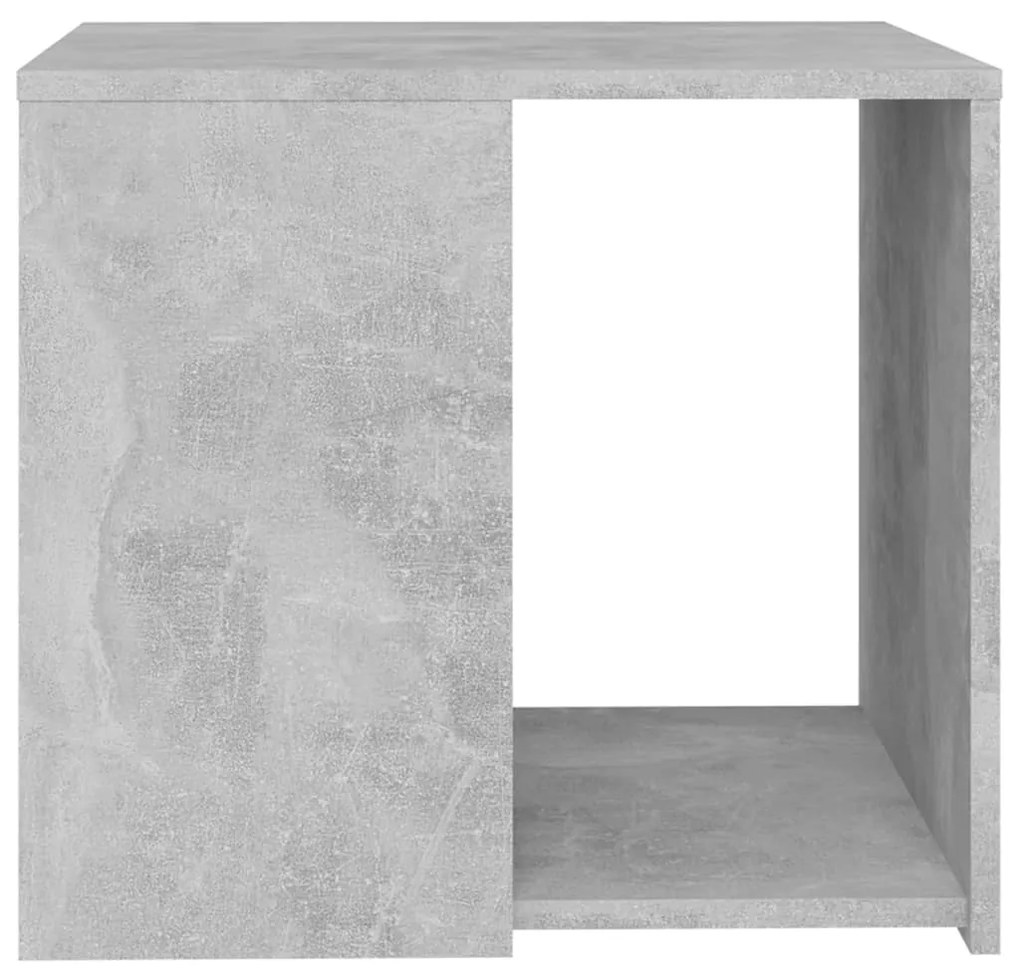 Odkládací stolek betonově šedý 50 x 50 x 45 cm dřevotříska - Default Title