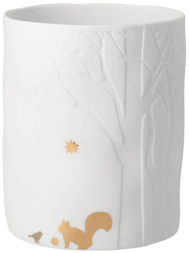 räder Porcelánový svícen Squirrel, bílá barva, porcelán