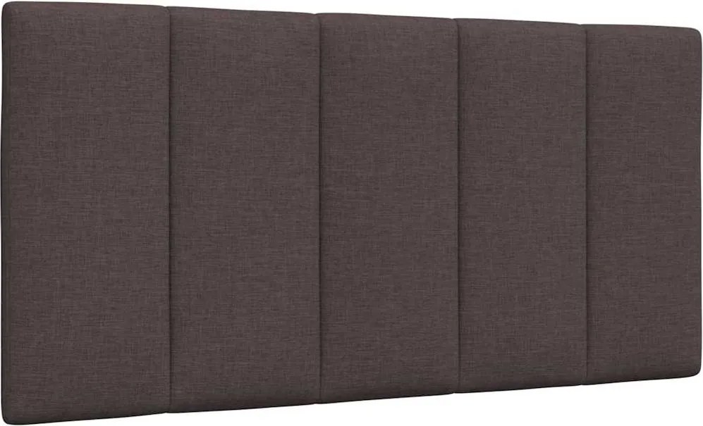 Rám postele bez matrace Hanko tmavě hnědá 100 x 200 cm textil 3310373