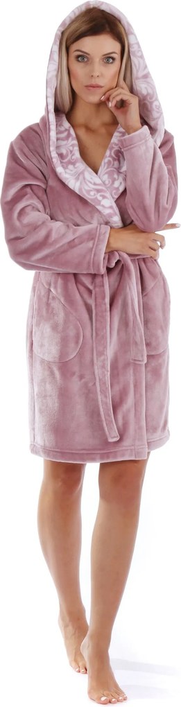 Krátký župan Flora mauve mist 48 56 4353 - S