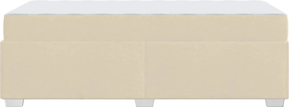 Rám postele s matrací Krémová 80 x 200 cm textil 3399150