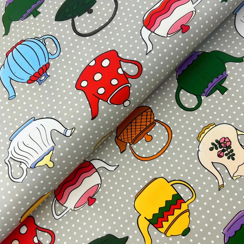 Ubrus PVC kulatý DC-1002E - Veselá čajovna (různé velikosti)