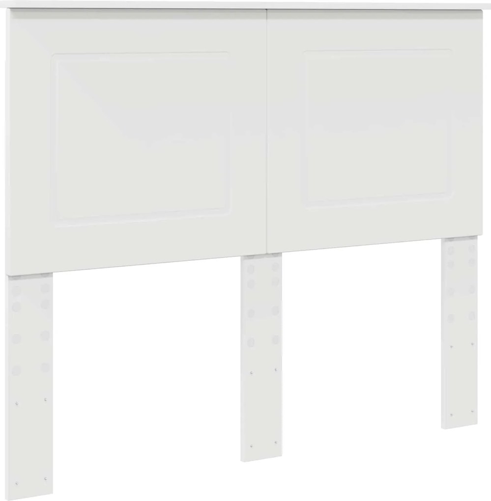 Rám postele s čelo Bílá 120 x 190 cm Masivní borové dřevo 3409372