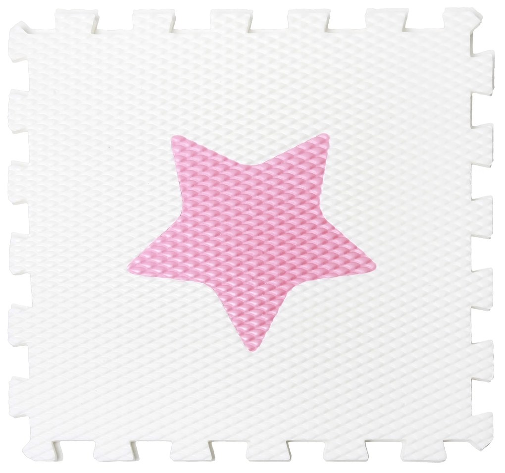 VYLEN Minideckfloor s hvězdičkou Barevná kombinace: Růžový s bílou hvězdičkou