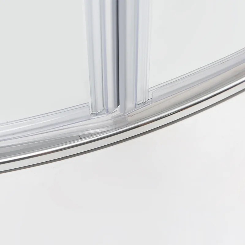 BPS-koupelny Čtvrtkruhový sprchový kout KZ92 90x90 chrom/transparent - bez vaničky