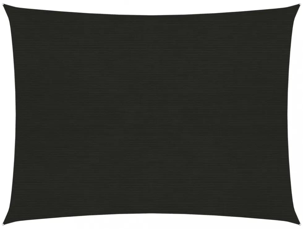 Stínící plachta obdélníková HDPE 2,5 x 2 m Dekorhome Černá