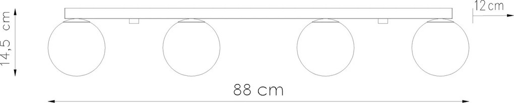 Sollux Lighting Stropní svítidlo YOLI 4 béžové