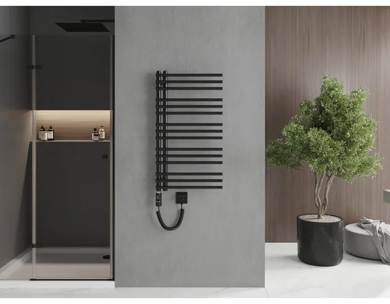 Mexen Neptun, elektrické topné těleso 900 x 500 mm, 600 W, černá, W101-0900-500-2600-70