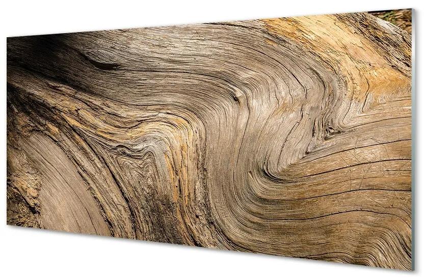 Obraz na skle Dřevo textury obilí 120x60 cm