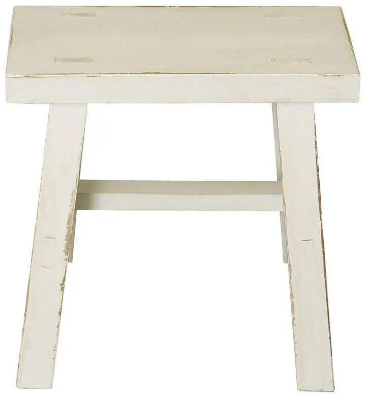 Dřevěná stolička Bianca white