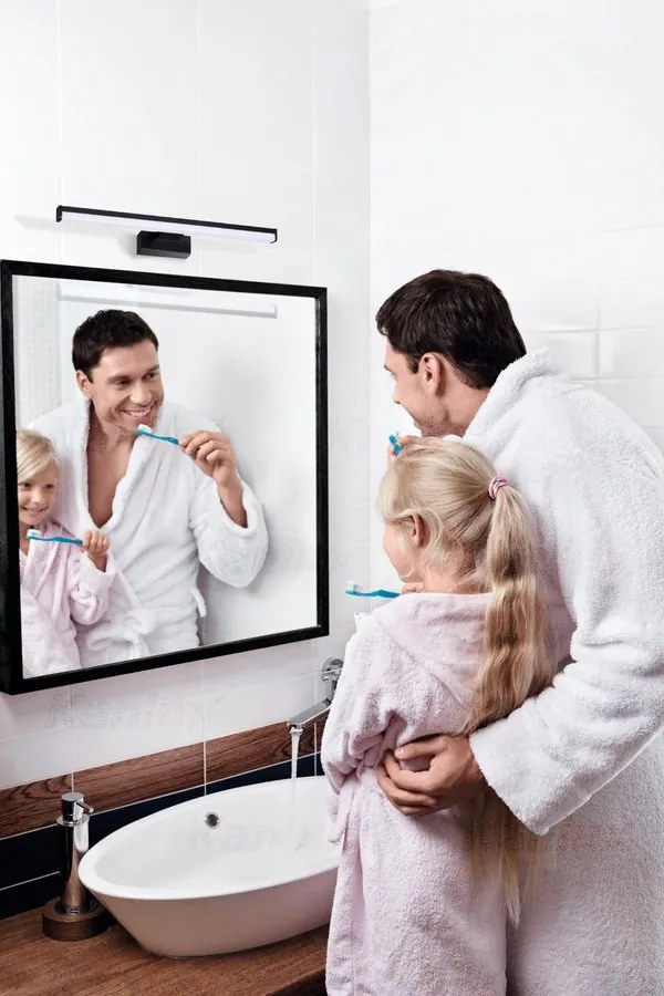 Sapho, ASTEN LED nástěnné svítidlo 8W, 400x42x110mm, černá matná, 26683