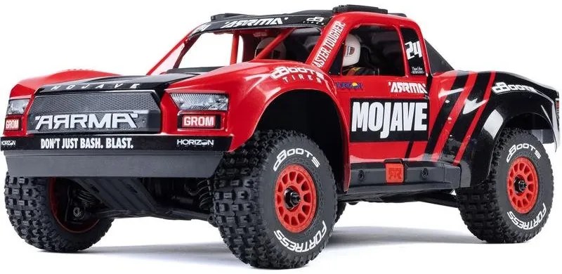 Rc auto arrma mojave grom 1:18 4wd smart rtr červené