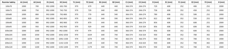Mexen Lunar L Duo výklopný sprchový kout 100 x 70 cm, 8mm čiré sklo, chromový profil, 834L-100L-070P-01-00