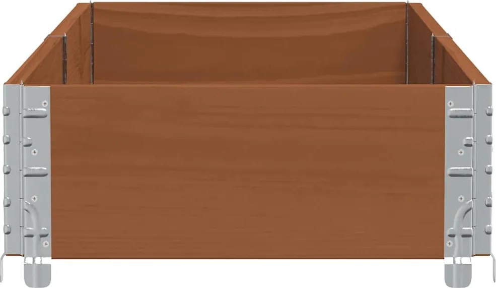 Zahradní truhlík hnědý 150x50 cm masivní borové dřevo 3295406