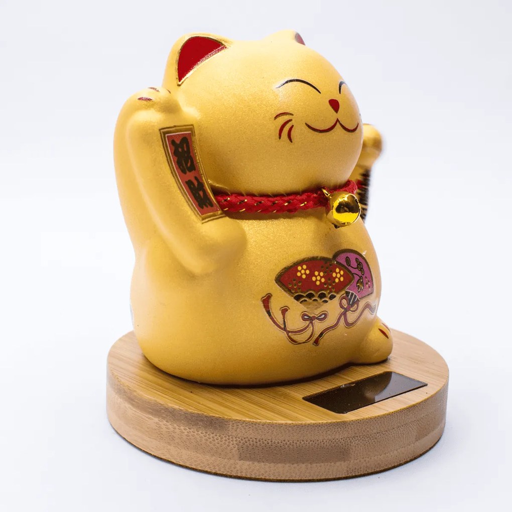 Milujeme Kameny Maneki neko - mávající kočička Solar - Feng shui H