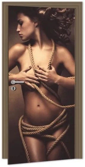 DL-052 Samolepicí fototapety na dveře Sexy žena | 95 x 210 cm