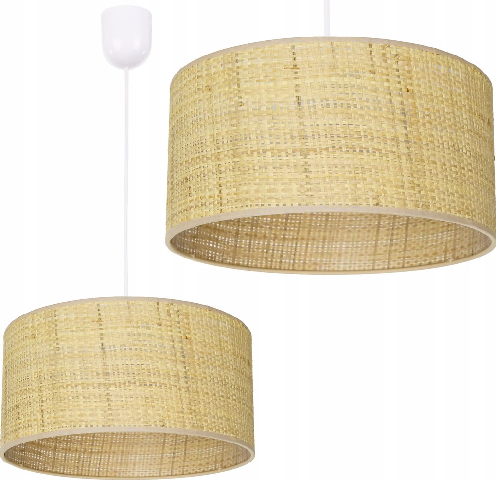 Závěsná Stropní Lampa Boho Ratan 40 CM Ratanová Led Polsko Lampa