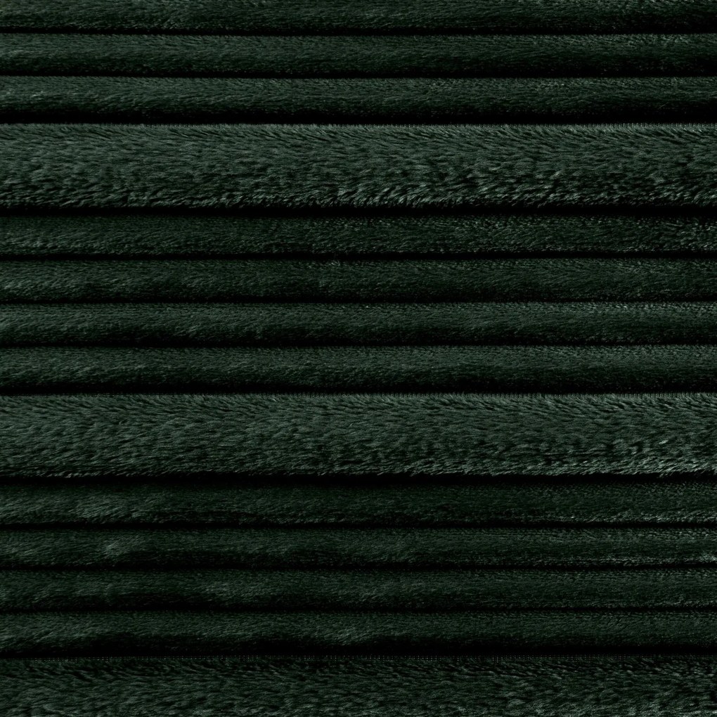 EUROFIRANY FLANELOVÁ DEKA NINA 200X220 CM TMAVĚZELENÁ