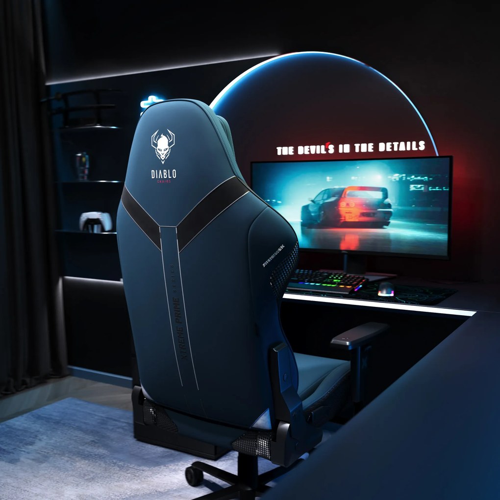 Herní židle Normal Size, modrý-černý: Diablo X-One Prime Meta Ocean