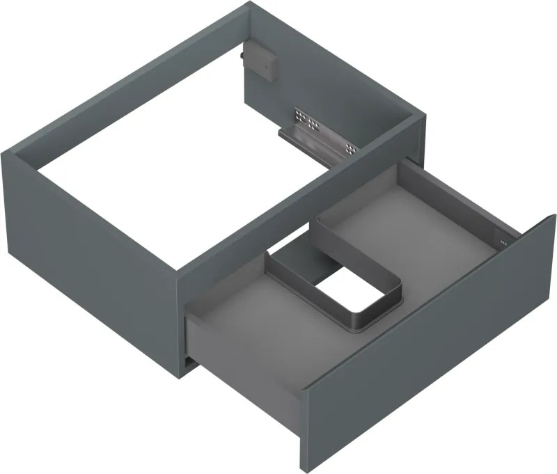 Mexen Orio, koupelnová skříňka 60 cm, 1 zásuvka, grafitová matná, 91A10-06023-1-BF66