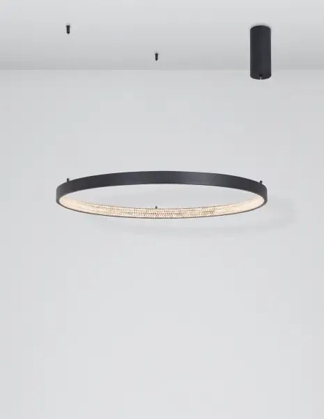 LED lustr Preston 80 černé