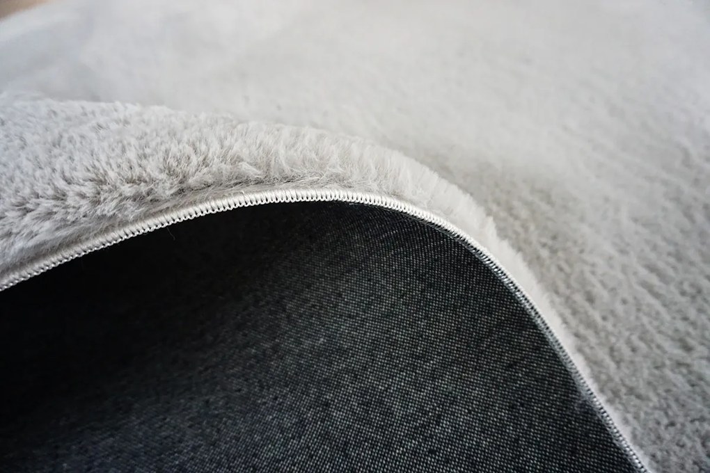 BE Koberec Cozy 1453 GREY - šedý obdélníkový Rozměr: 40x60 cm