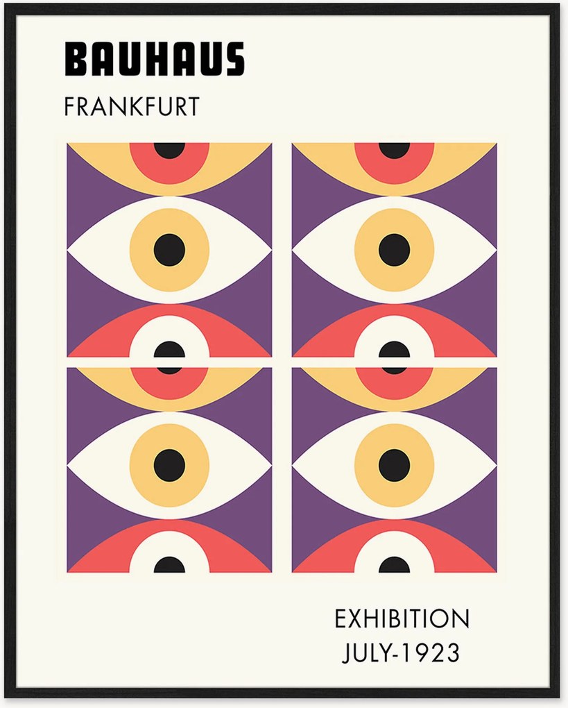 Zarámovaný digitální tisk Bauhaus Frankfurt Exhibition