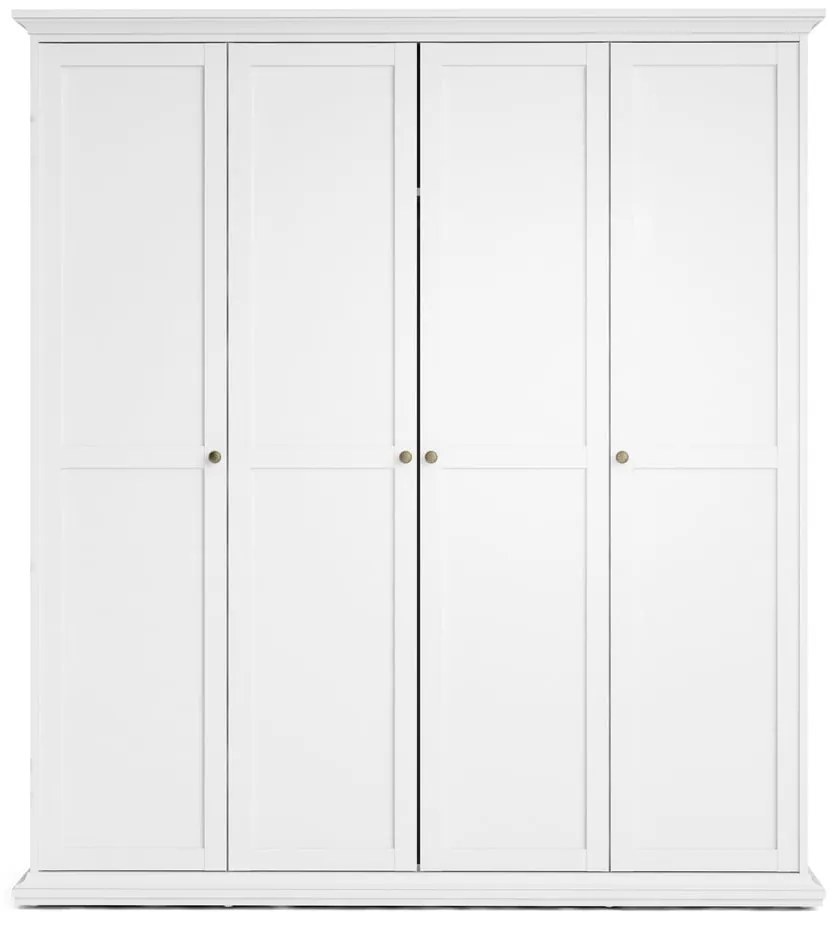 Bílá šatní skříň 181x201 cm Paris - Tvilum