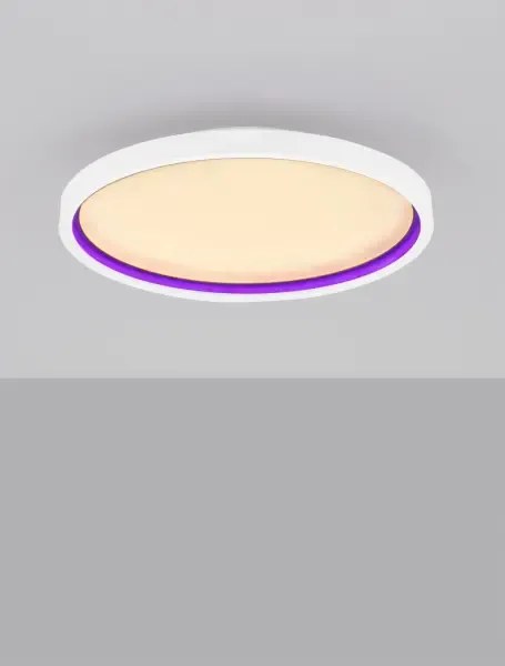 Moderní stropní svítidlo Chet RGB 39 s dálkovým ovládáním