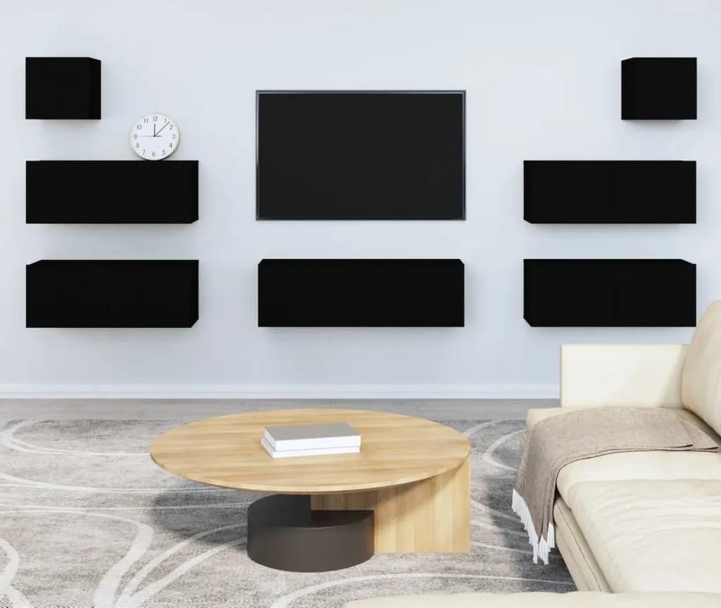 vidaXL 7dílný set TV skříněk kompozitní dřevo [3114548] Barva: dub sonoma