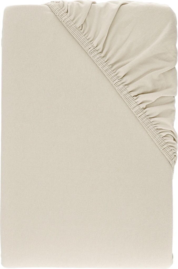 Livarno® Žerzejové napínací prostěradlo, 90–100 x 200 cm (béžová)