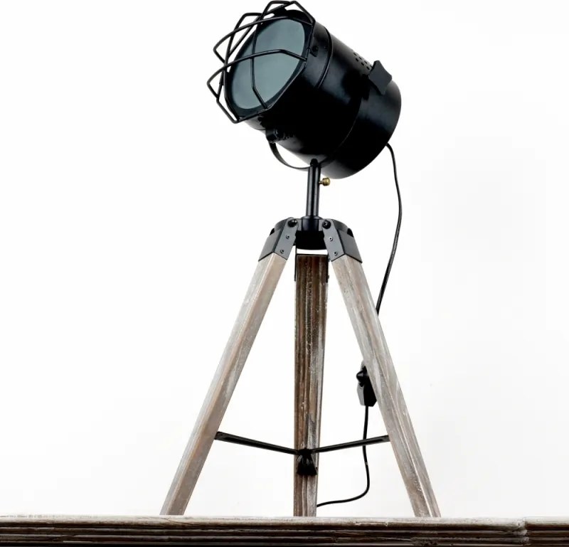 Industriální stolní lampa reflektor 42cm