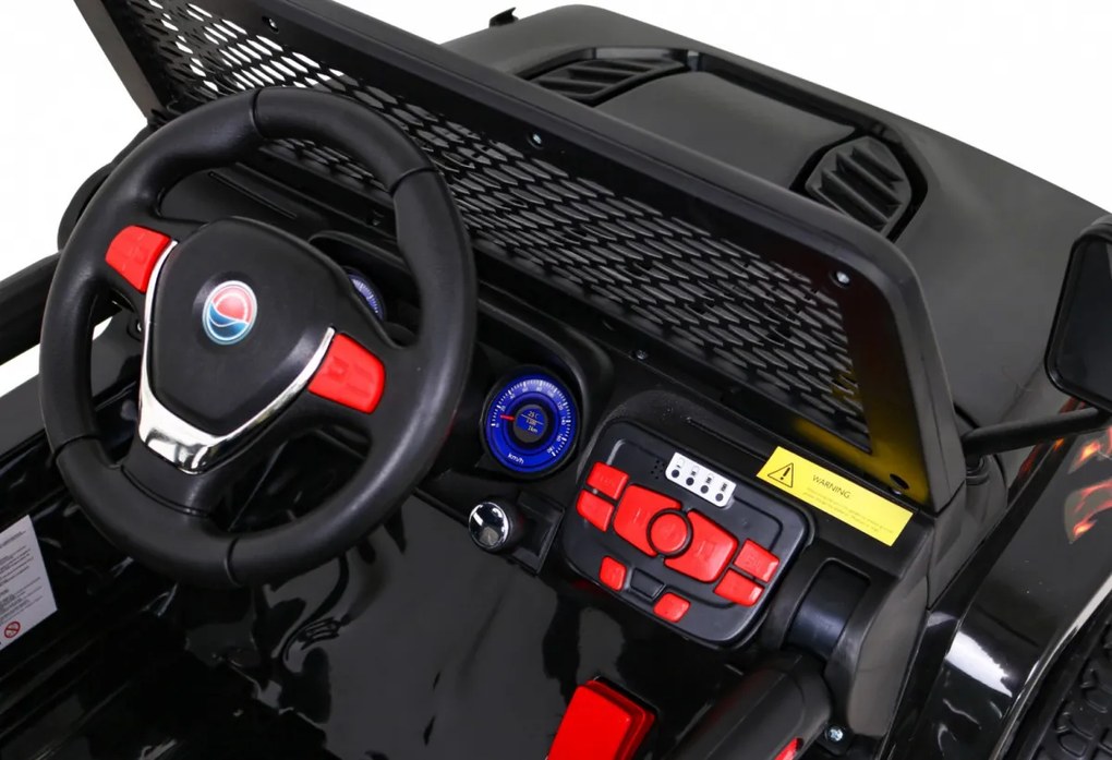 Ramiz Terénní autíčko Raptor Drifter plameny + ovladač + pohon 4x4 + úložný prostor + pozvolný rozjezd + MP3 LED