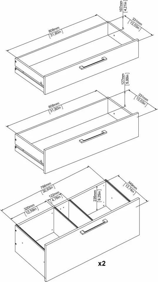 FN Zásuvky Office 426 dub sonoma
