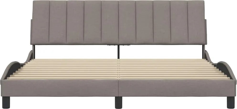 Rám postele bez matrace Hanko taupe 180 x 200 cm textil 3310409