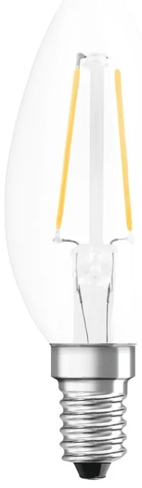 Malá LED svíčková žárovka E14 2,5 W CLASSIC B, teplá bílá