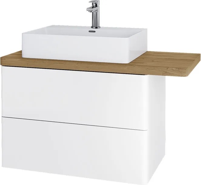 Mereo, Mereo Siena, koupelnová skříňka 100 cm, bílá lesk, MER-CN412S
