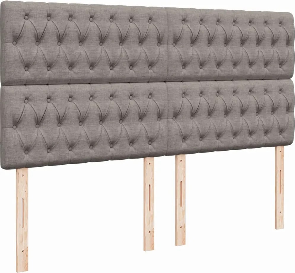 Box spring postel s matrací taupe 180x200 cm textil 3291758