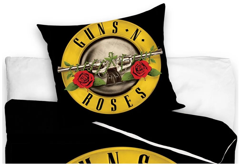 Bavlněné povlečení GUNS N´ ROSES 140x200/70x80 cm