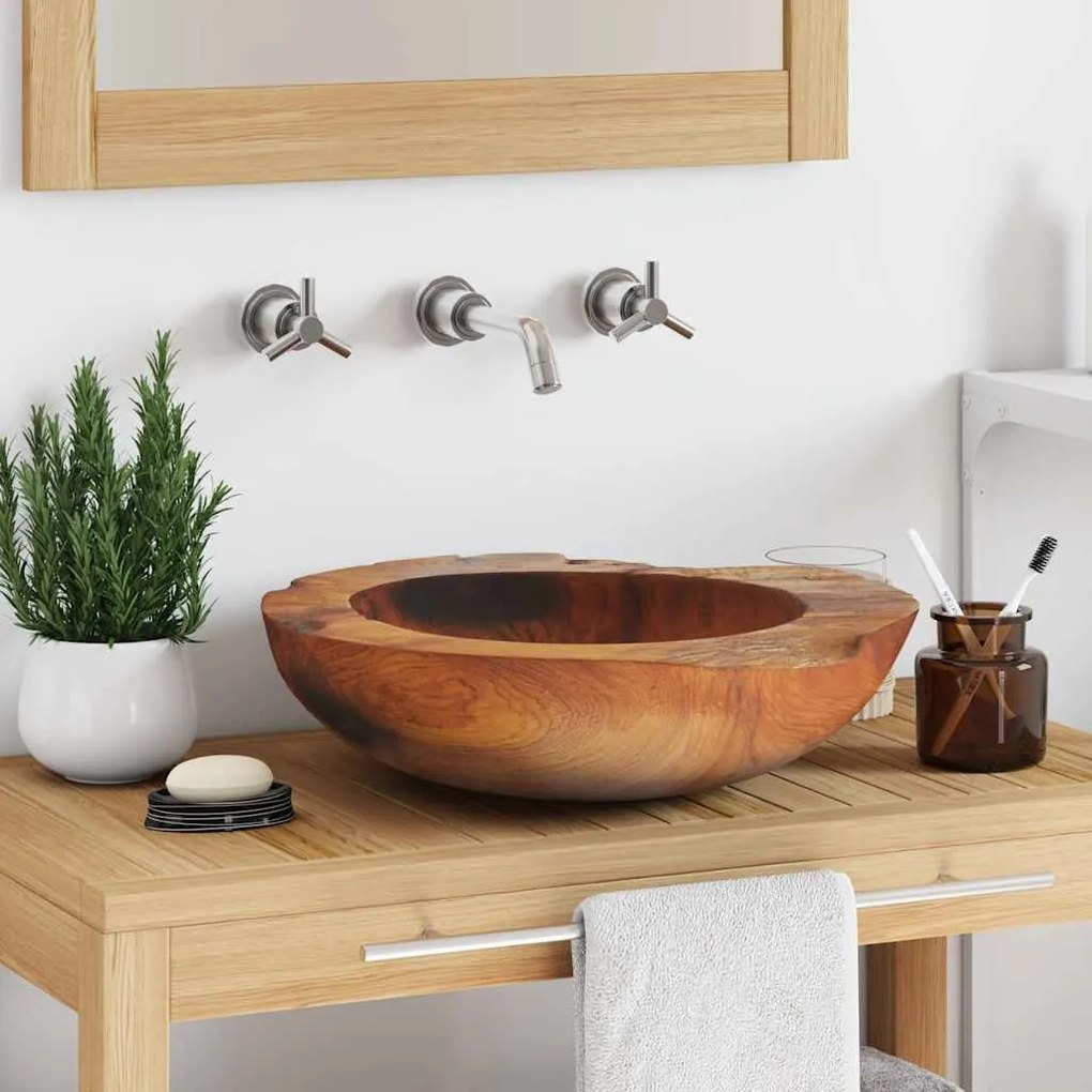 Umyvadlo masivní teak 45 cm 243475