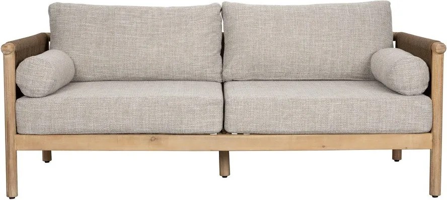 Šedobéžový čalouněný zahradní lounge set pro 3 osoby Oasis – Dutchbone