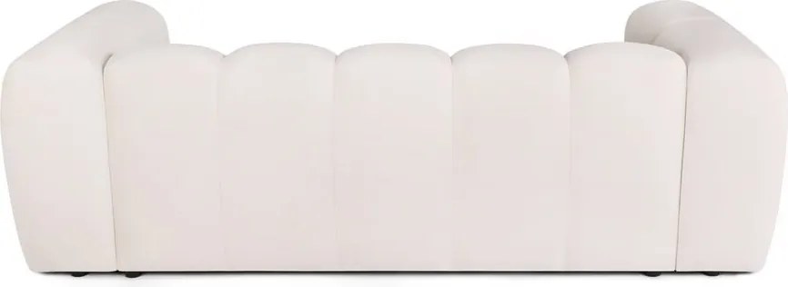 Krémová sametová pohovka 225 cm Cube - II. jakost – Bonami Selection