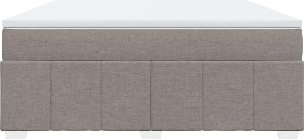 Box spring postel s matrací taupe 180x200 cm textil 3285495